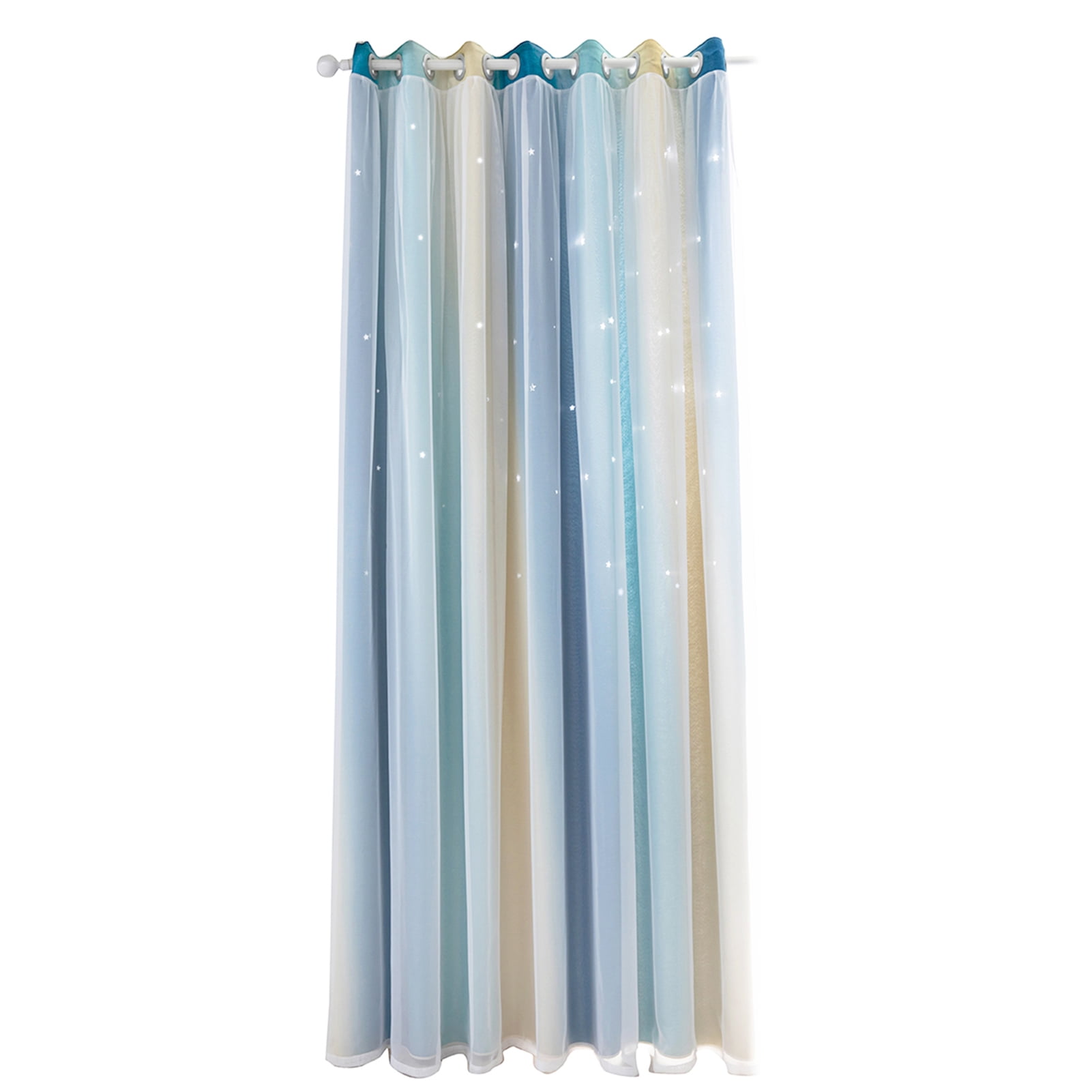 Click here for Amdohai 1pc Curtain Simple Gradient Hollow-Out Sta... prices