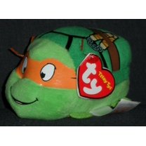 TY Teeny Michelangelo Ninja Turtle (Stackable Orange Mask) Plush ...