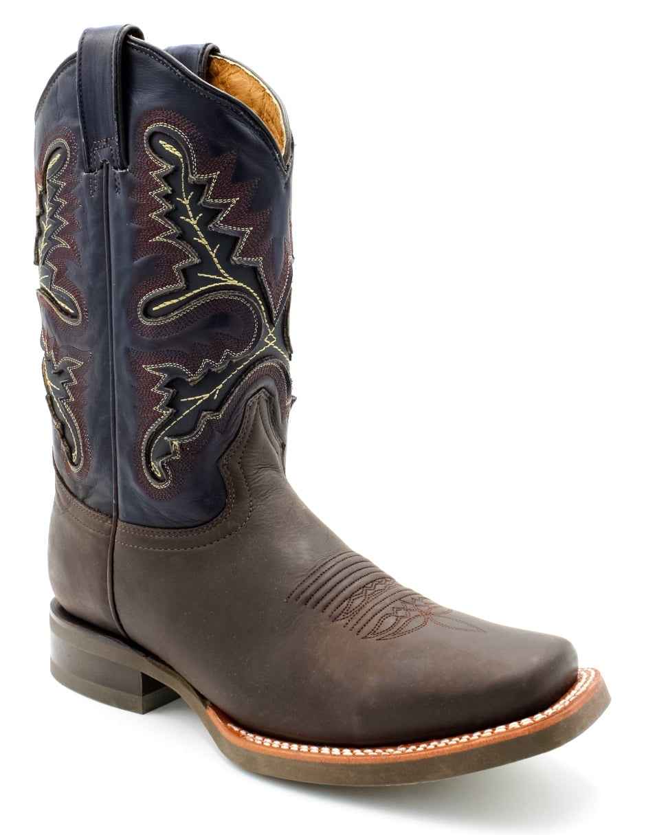 Botas western Exterior Piel Color Café Para Hombre De RBCOLLECTION ...