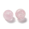 15Set Imitation Cat Eye Glass Seed Beads Two Tone Round Pink 4x3mm Hole ...