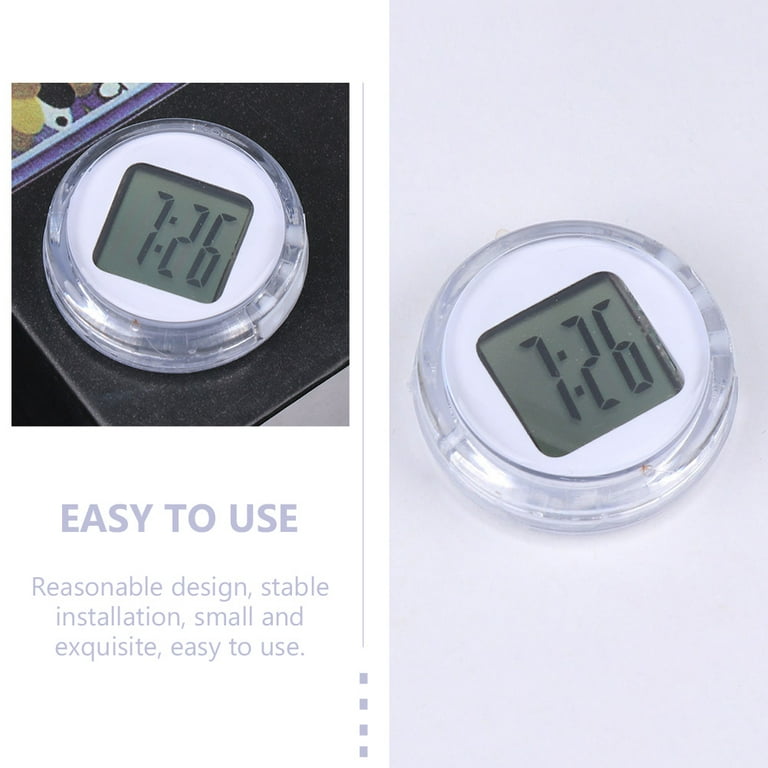 Waterproof Stick On Clock Mini Motorcycle Digital Clock Waterproof