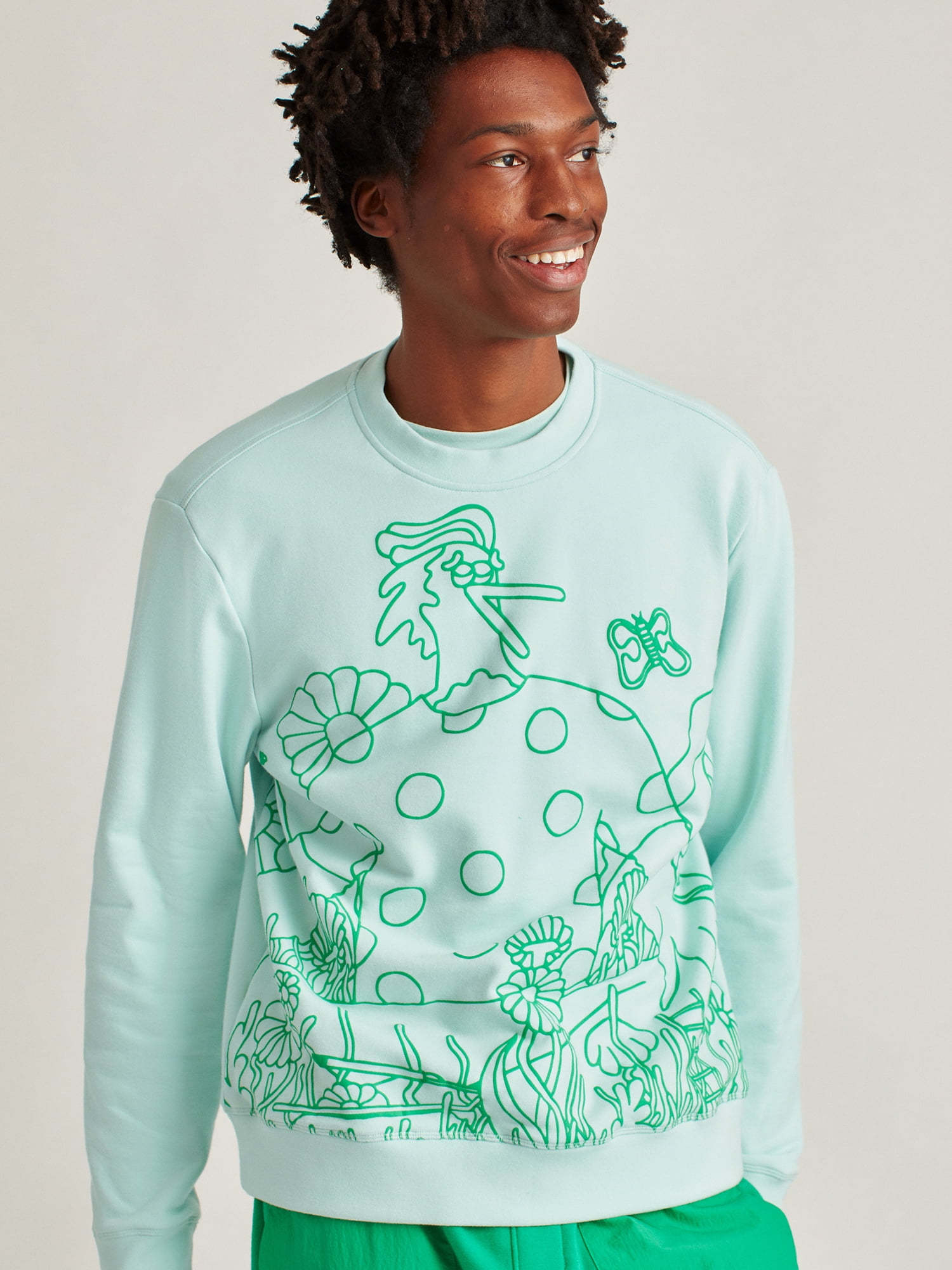 Bonobos Fielder Men's and Big Men's Graphic French Terry Crew Neck ...