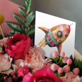 3drose, Pastel Bullet Spaceship Illustration, 12 Greeting Cards with ...