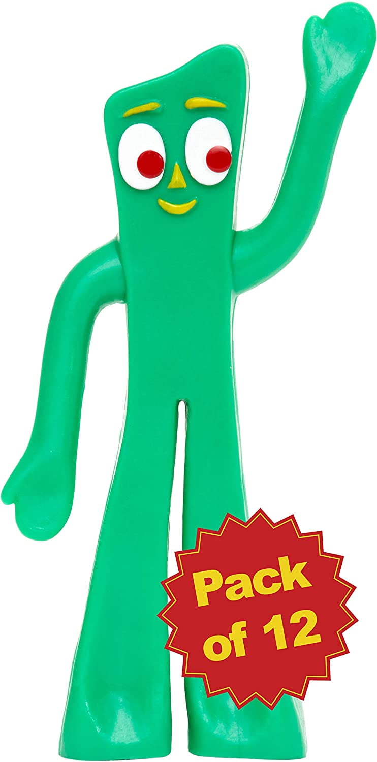 Gumby Mini 3-inch Bendable Figures - Pack of 12 - Walmart.com