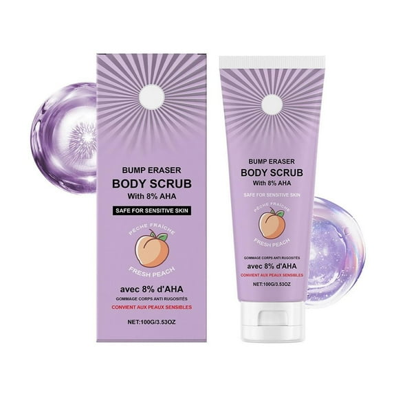 Vadktai Body Scrub with 8% AHA, Keratosis Exfoliator with Glycolic and ...