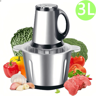 LAC LAICHY Meat Grinder 2 Speeds 32 Cup Food Processors New, Silver - Walmart.com