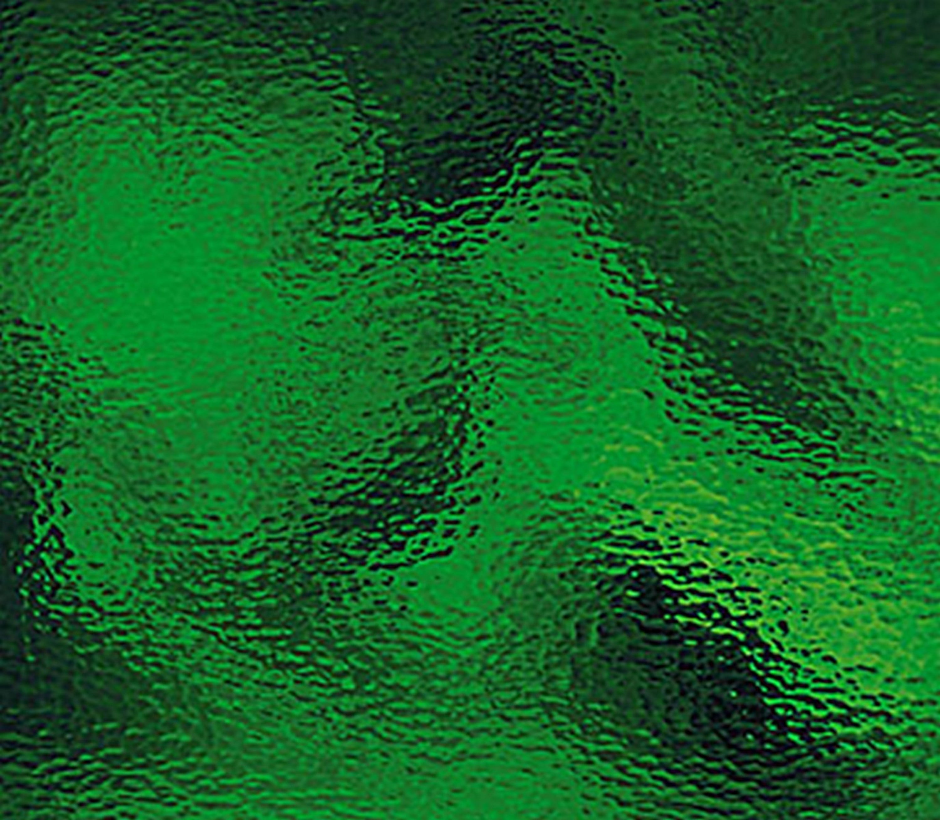 OCEANSIDE STAINED/FUSING GLASS SHEETS - MED GREEN HAMMERED FUSIBLE ...