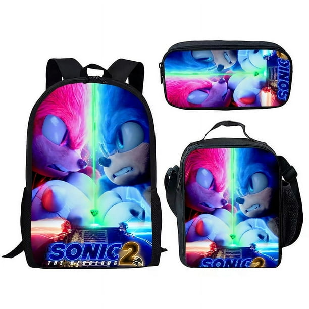 Sonic The Hedgehog Backpack, 3D Printed Schoolbag For School Outdoor ...
