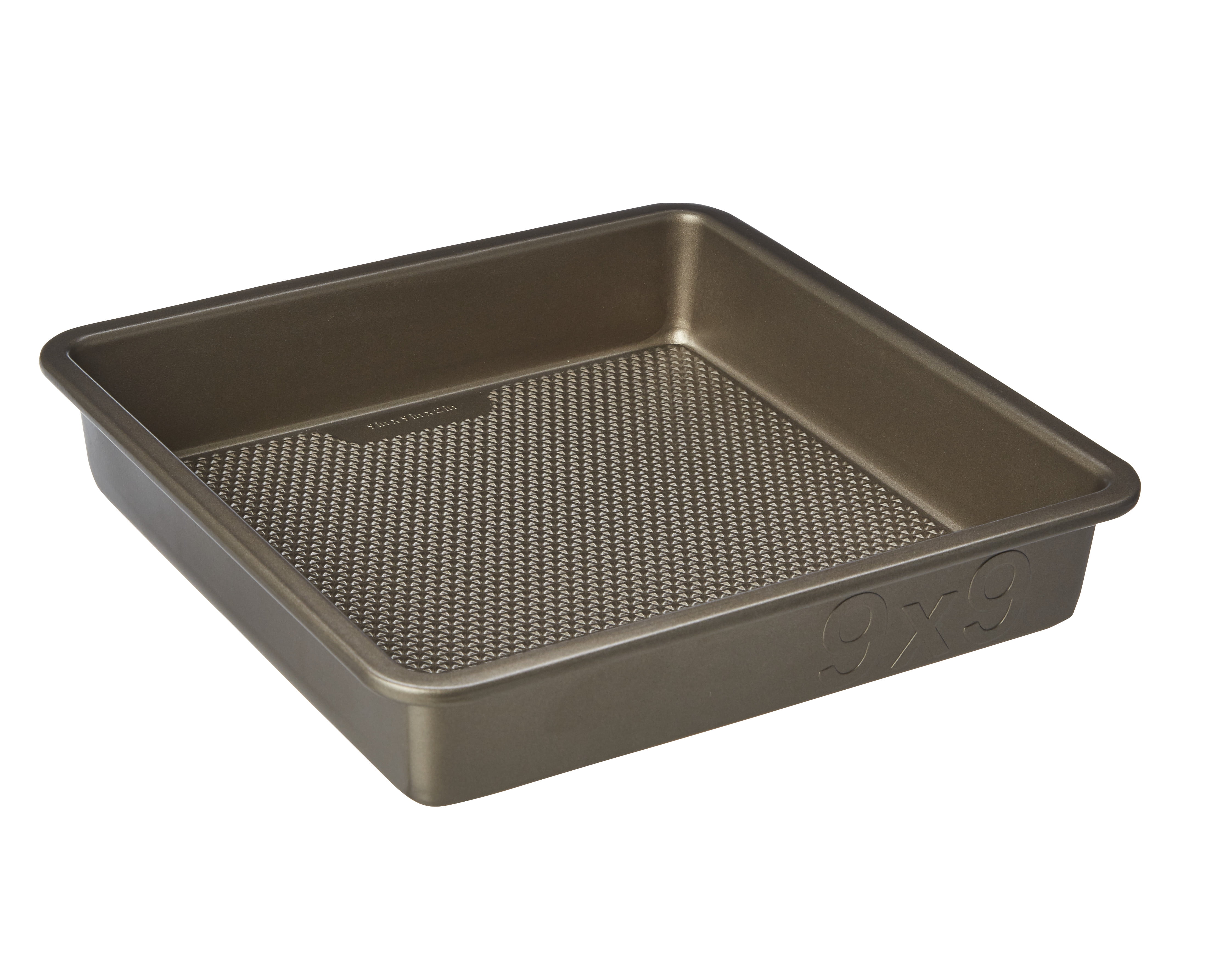 Sweet Creations Textured Nonstick Square Cake Pan 9" x 9" x 2 ...