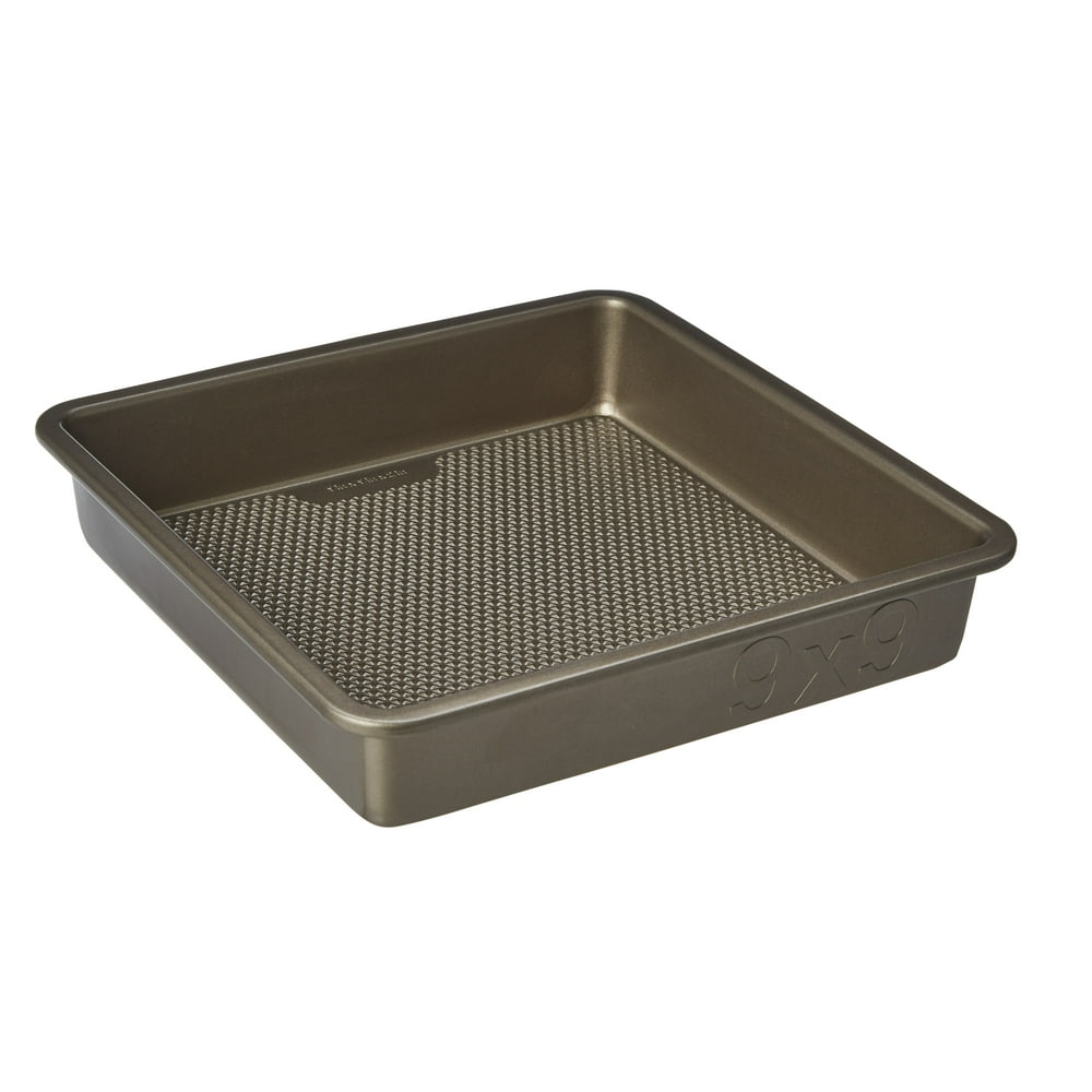 Sweet Creations Textured Nonstick Square Cake Pan 9" x 9" x 2 ...