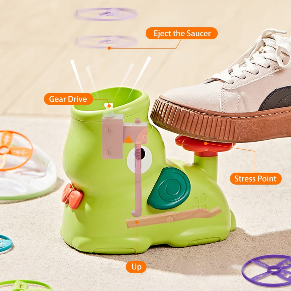 Welltop Kids Elephant Flying Saucer Toy Set for Indoor Outdoor Activity ...