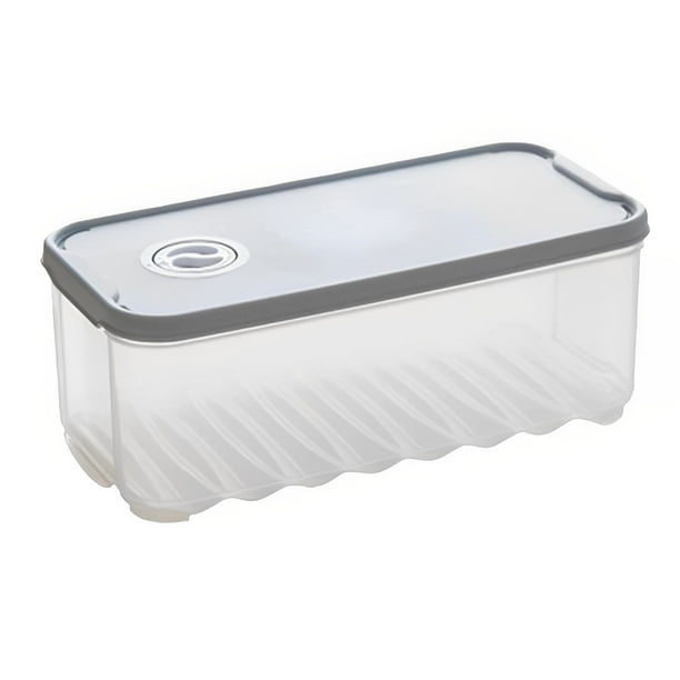 Becaristey Refrigerator Storage Box With Lid Stackable Organizer Fruit ...