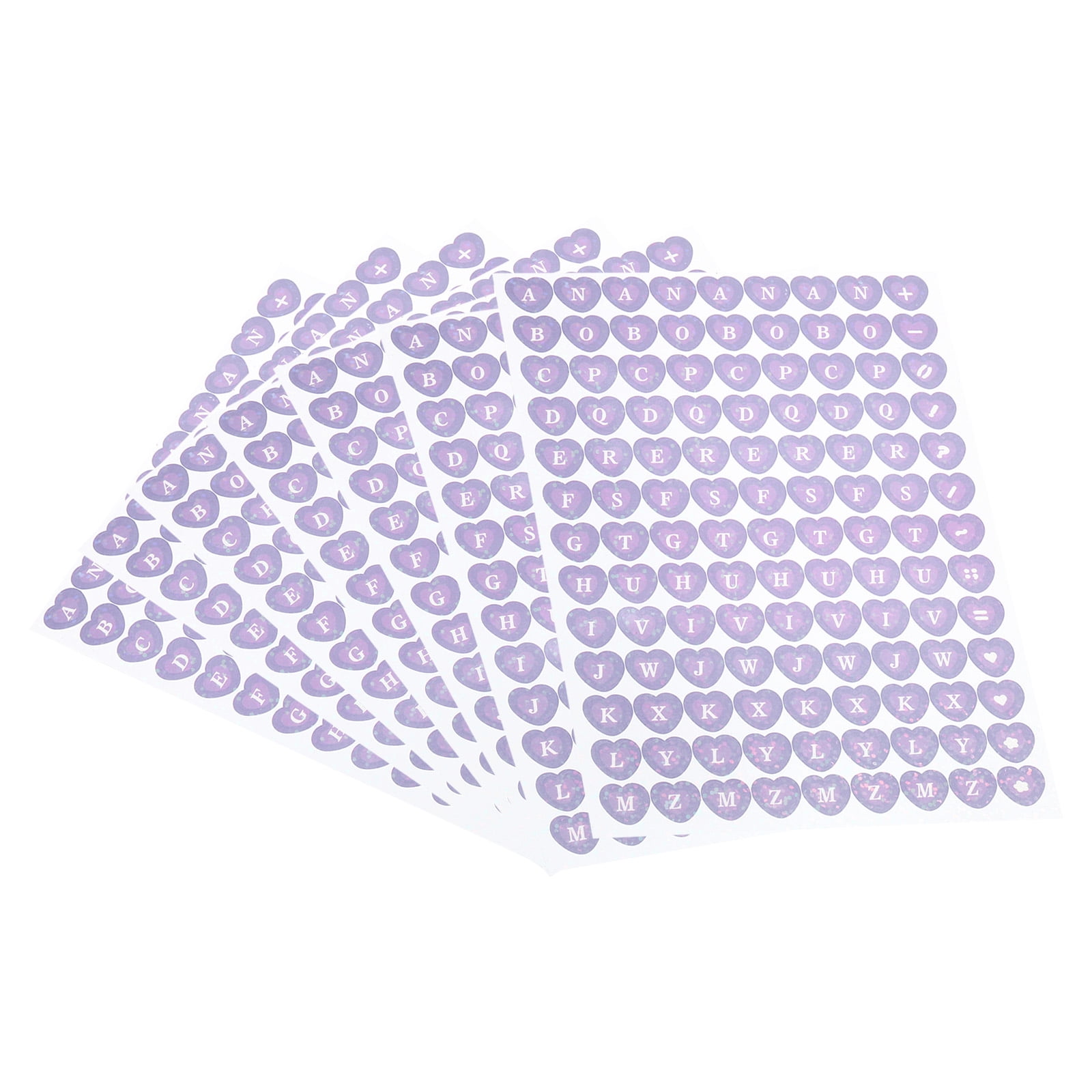 Uxcell Vinyl Self Adhesive Letter Sticker Decal Kit, Light Purple 117 ...