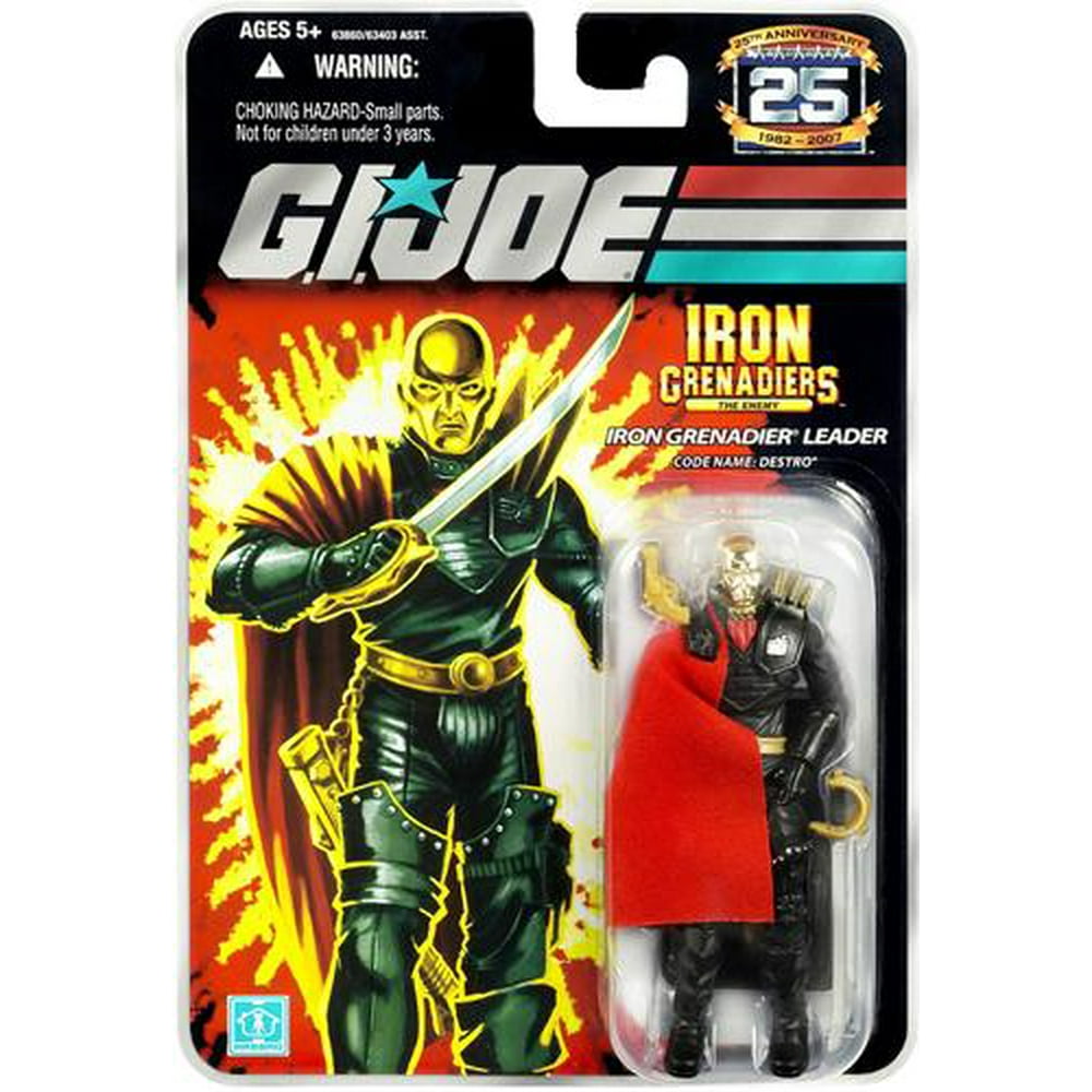 GI Joe 25th Anniversary Wave 5 Destro Action Figure [Iron Grenadier ...
