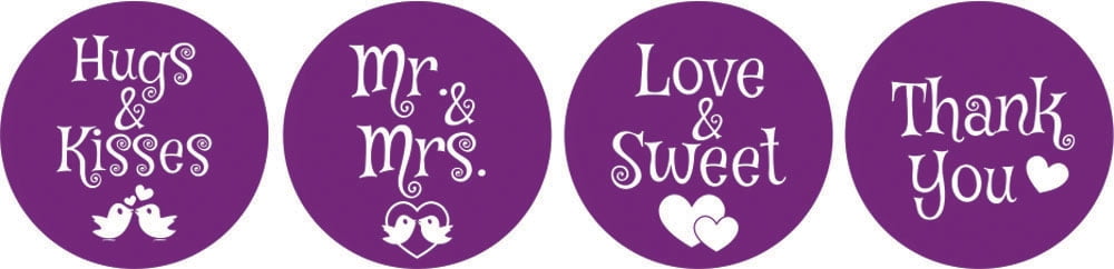 Darling Souvenir Wedding Theme Stickers chocolate Candy Labels 190 Pcs ...