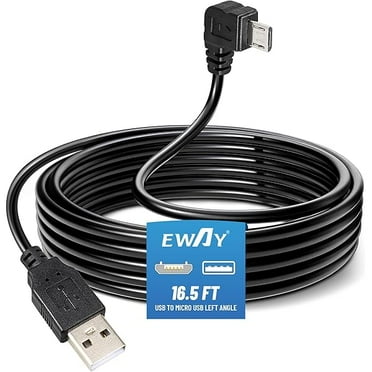 Mini USB Dash Cam Power Cable 13ft, for Rexing V1 Pro V5 V3 Byakov S6 ...