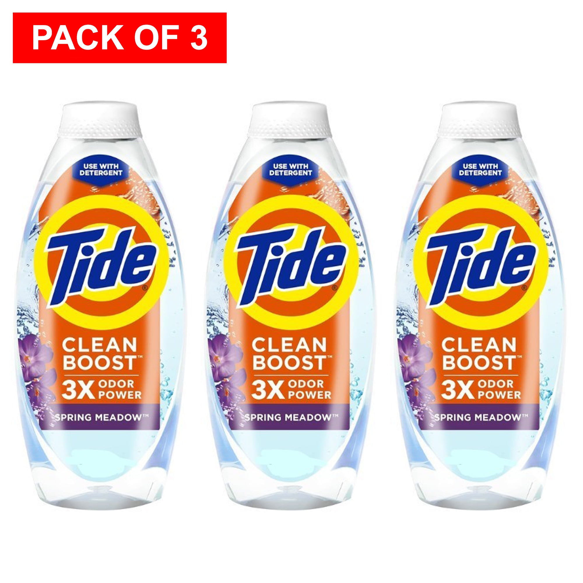 Tide Enjuague de telas de limpieza profunda con 3X Odor Power, Spring ...