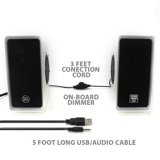 GOgroove SonaVERSE O2i Computer Speaker System with Universal USB Power ...