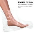 TELOLY 200pcs Disposable Foot Covers Transparent Plastic Booties Foot ...