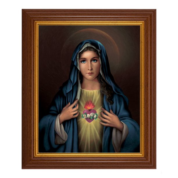 Immaculate Heart of Mary Picture Framed Wall Art Decor, Large ...
