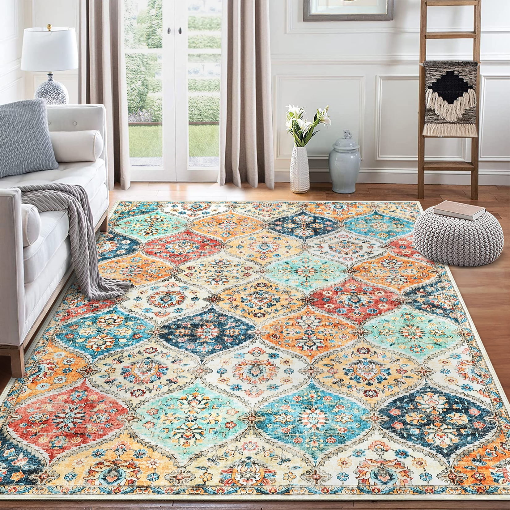 Click here for Garvee 9x12 Vintage Floral Area Rugs With Anti Sli... prices