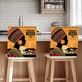 African Women Chair Back Covers, Orange Sunset Western Tribe Woods ...