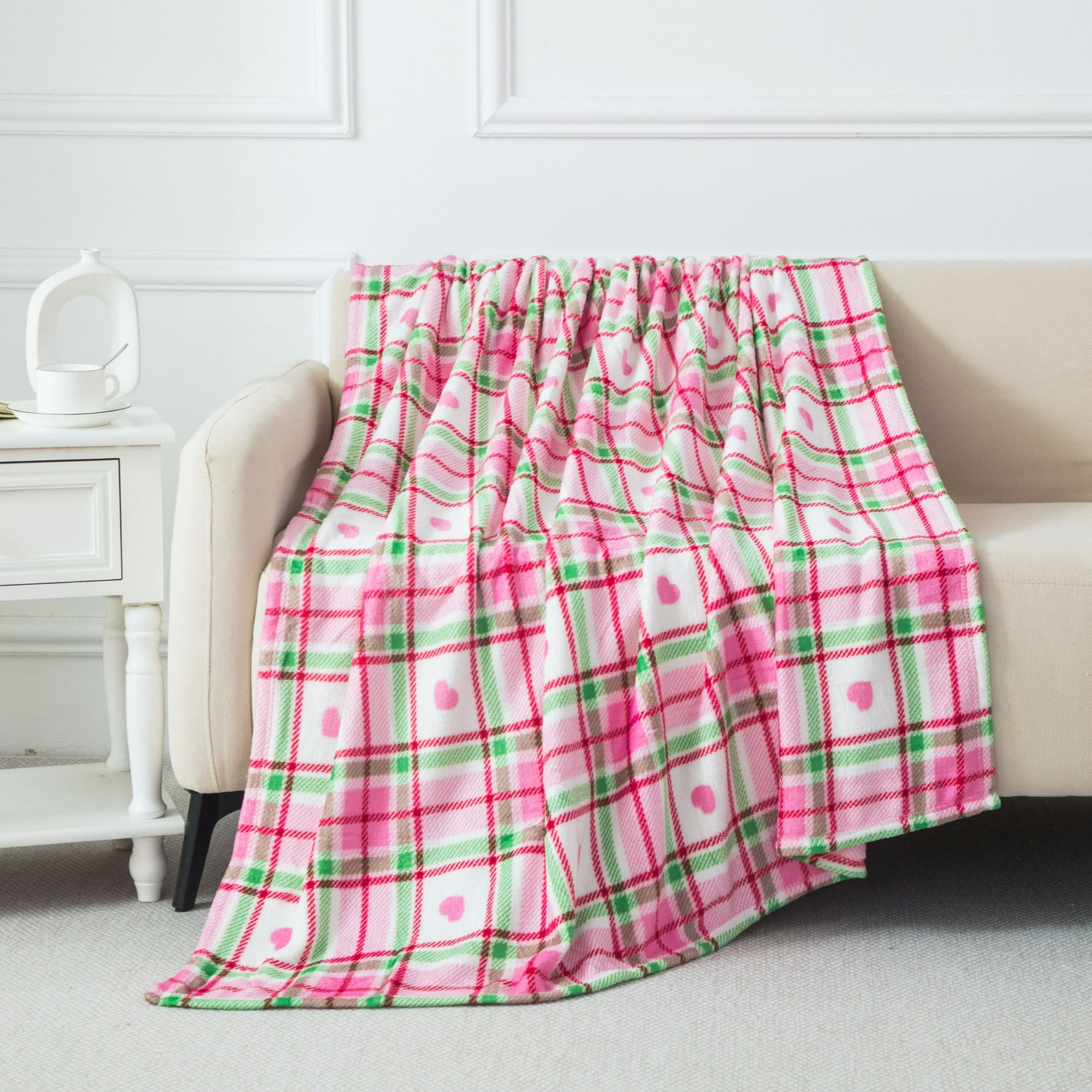 Click here for Mainstays Valentines Throw Blanket Warm Fuzzy Plai... prices