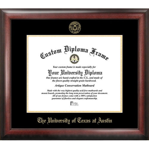 University of Texas, Austin 11" x 14" Gold Embossed Diploma Frame ...