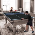 9x5 FT Foldable Table Tennis Conversion Top for Pool Tables with Net ...