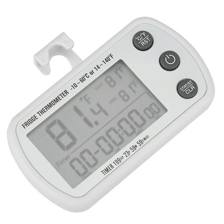 Refrigerator Temperature Gauge, LED Refrigerator Thermometer, Digital ...