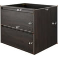 24" Bathroom Vanity, Wall Mounted Bathroom Vanities with Two Slide ...