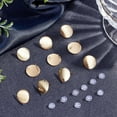 1 Box 20Pcs 18K Gold Plated Flat Round Earring Findings Circle Disc ...