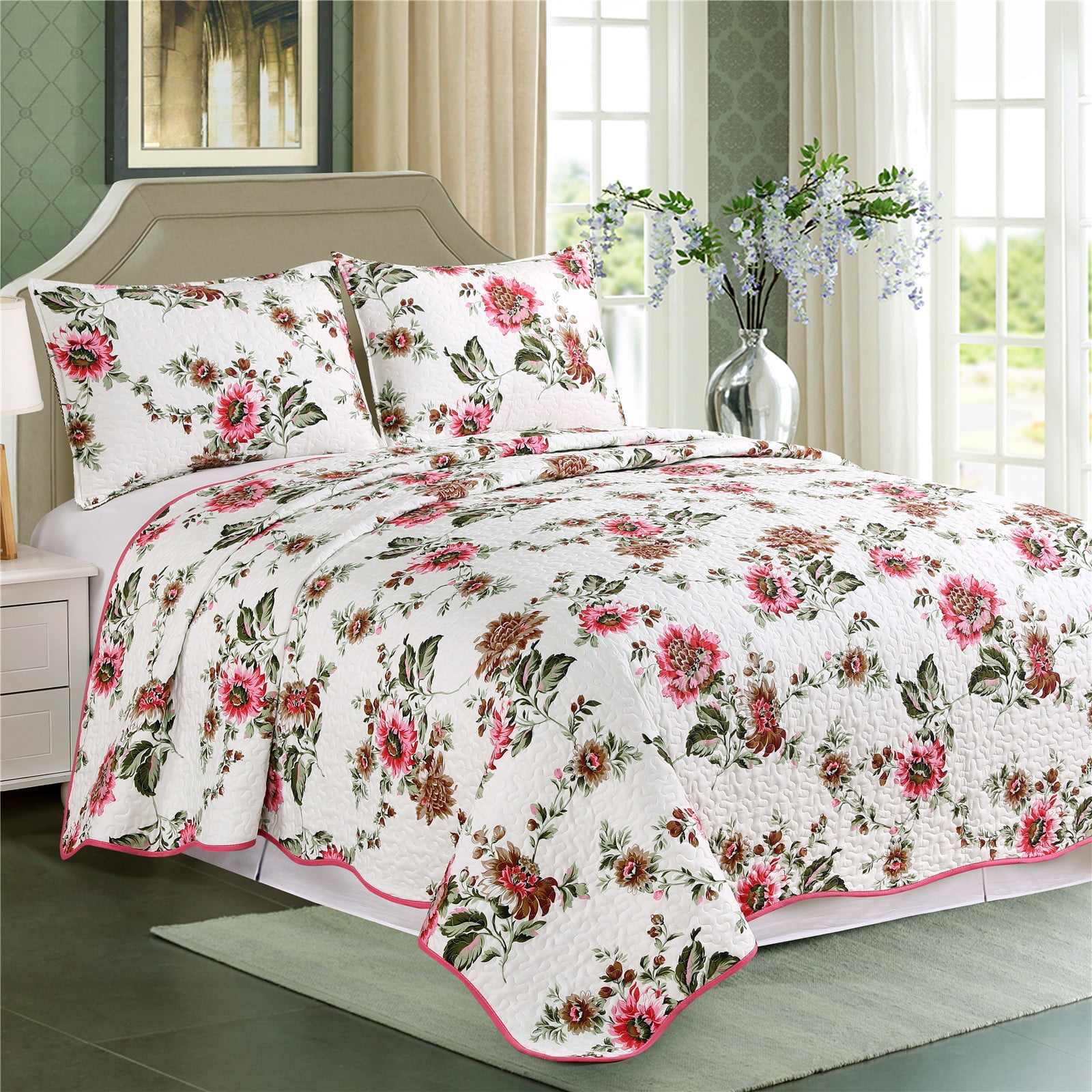 Cozy Line Home Fashions Bedding Reversible King Size Quilt Bedding Cozy Line Home Fashions Bedding Reversible King Size Quilt Bedding