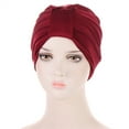 beishanbush Baseball Caps Women Knot Fashion Pleated Turban Cap ...