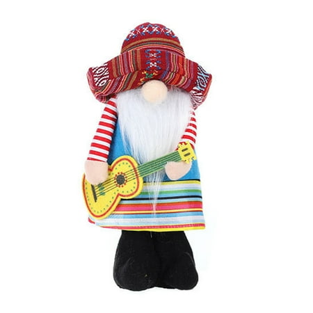 2022 Mexico Carnival Dwarf Musical Rudolph Sombrero Bee Kitchen Decor ...