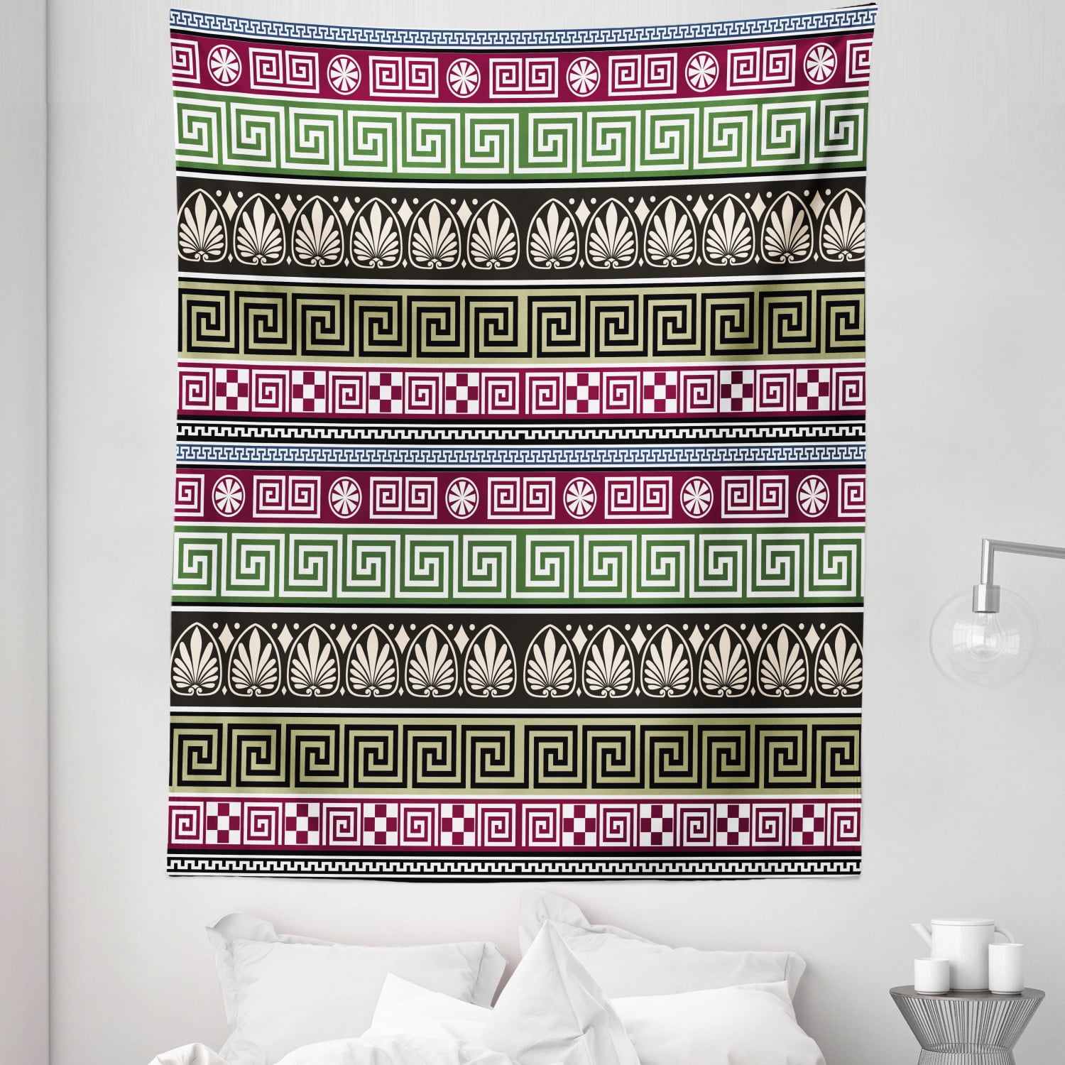 Greek Key Tapestry, Antique Ornamental Design Pattern Mosaic Effects ...