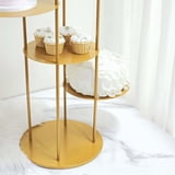 Efavormart 5-Tier Gold Metal Tall Round Display Stand for Desserts and ...