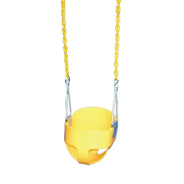 Gorilla Playsets Yellow Full Bucket Swing with Yellow Chains - Walmart.com