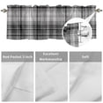 Curtain Valance for Windows, Farmhouse Linen Checkered Kitchen Valances ...