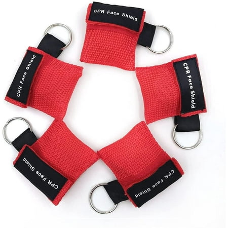 CPR Mask Keychain Kit Emergency Rescue Face Shields with One Way ...
