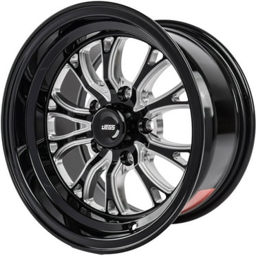 JEGS 681360 Resto-Rod Wheel Size: 18 x 8 Bolt Pattern: 5 x 5.00 Back ...