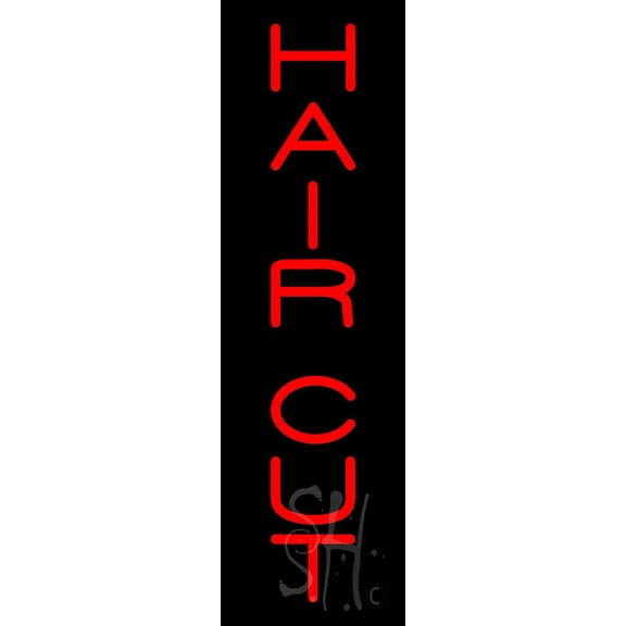 Vertical Red Office With Arrow LED Neon Sign 24 x 10 - inches, Black ...