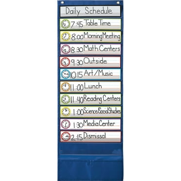 Learning Resources Daily Schedule Pocket Chart, 52 Piece Set - Walmart.com