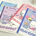 Sanrio Kawaii Hello Kitty Book Cartoon Cute B5 30 Pages Retro Striped ...