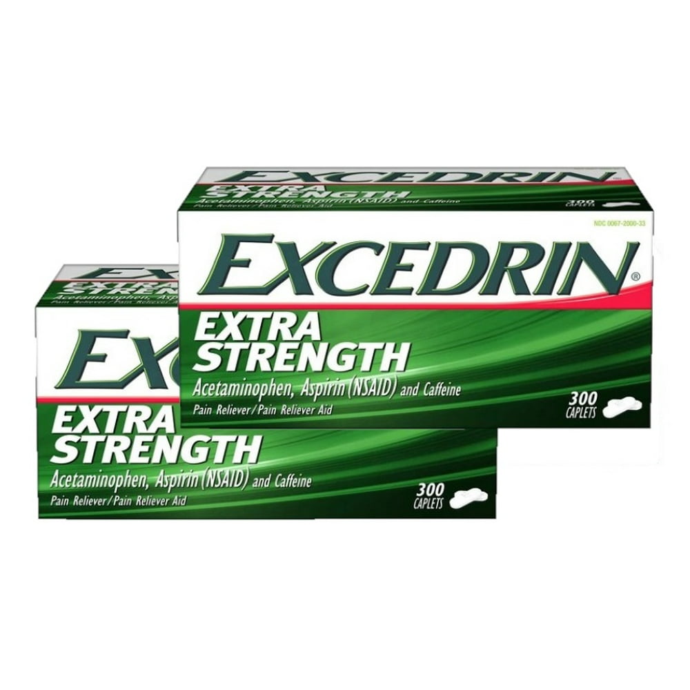 Excedrin Extra Strength Caplets (300 ct.) 2 Pack - Walmart.com ...