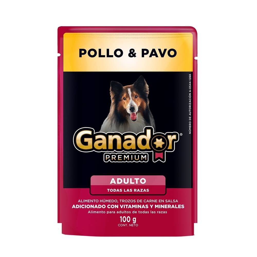 Alimento para Perro Ganador Premium Adulto Pollo Pavo 100 g | Walmart ...