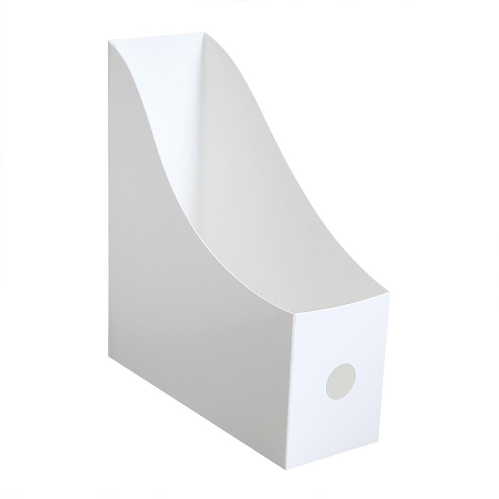 File Holder Desk Document Paper Vertical Organizer Stand Shelf White ...