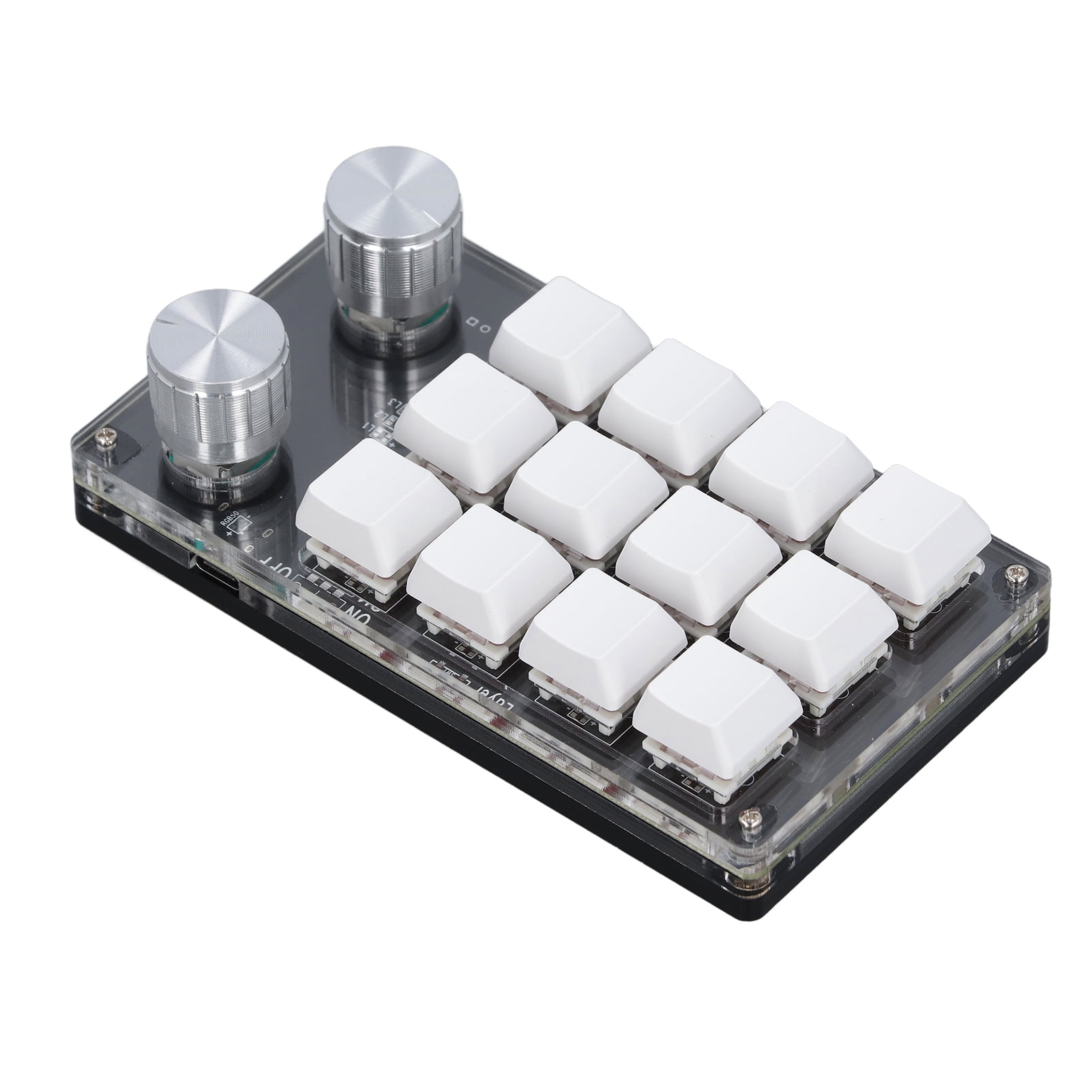 Keyboard, Resettable DC 5V 1A 12 Key Keypad with 2 Knob for Pasting ...