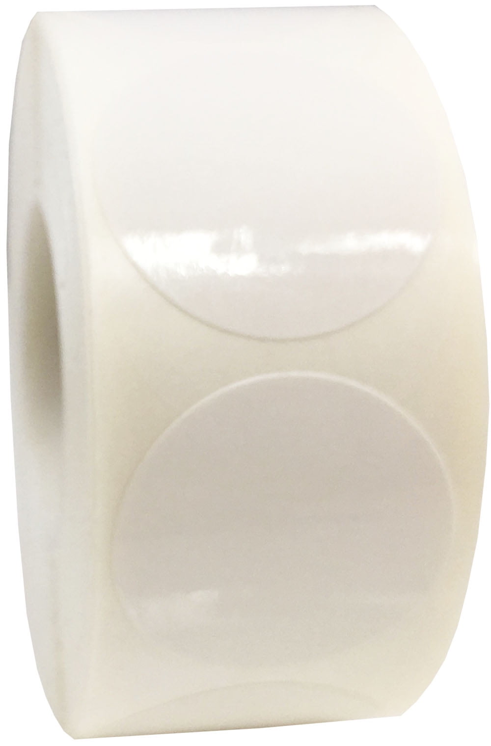 Laminated White Circle Dot Stickers, 1" Inch Round, 500 Labels on a ...