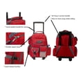 Rolling Backpack Heavy Duty School Backpack with Wheels Deluxe Rolling ...